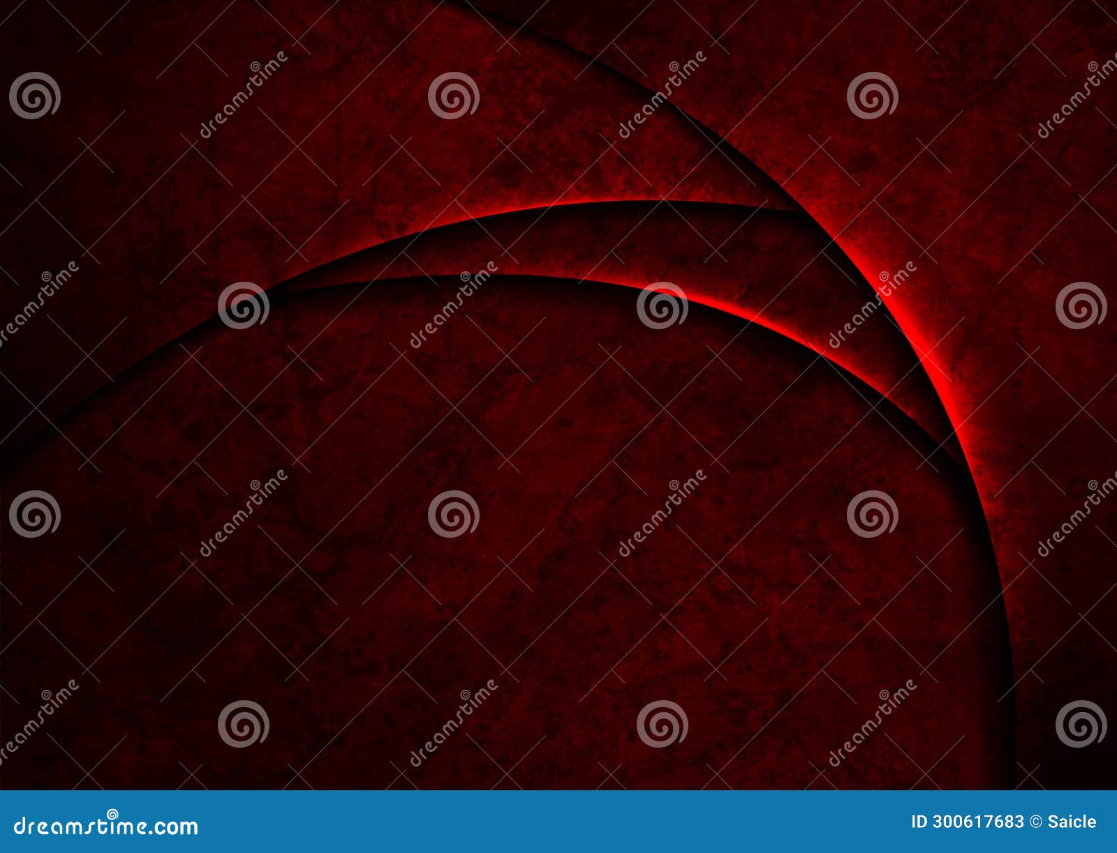 Dark Red Neon Glowing Grunge Waves Abstract Background Stock ...