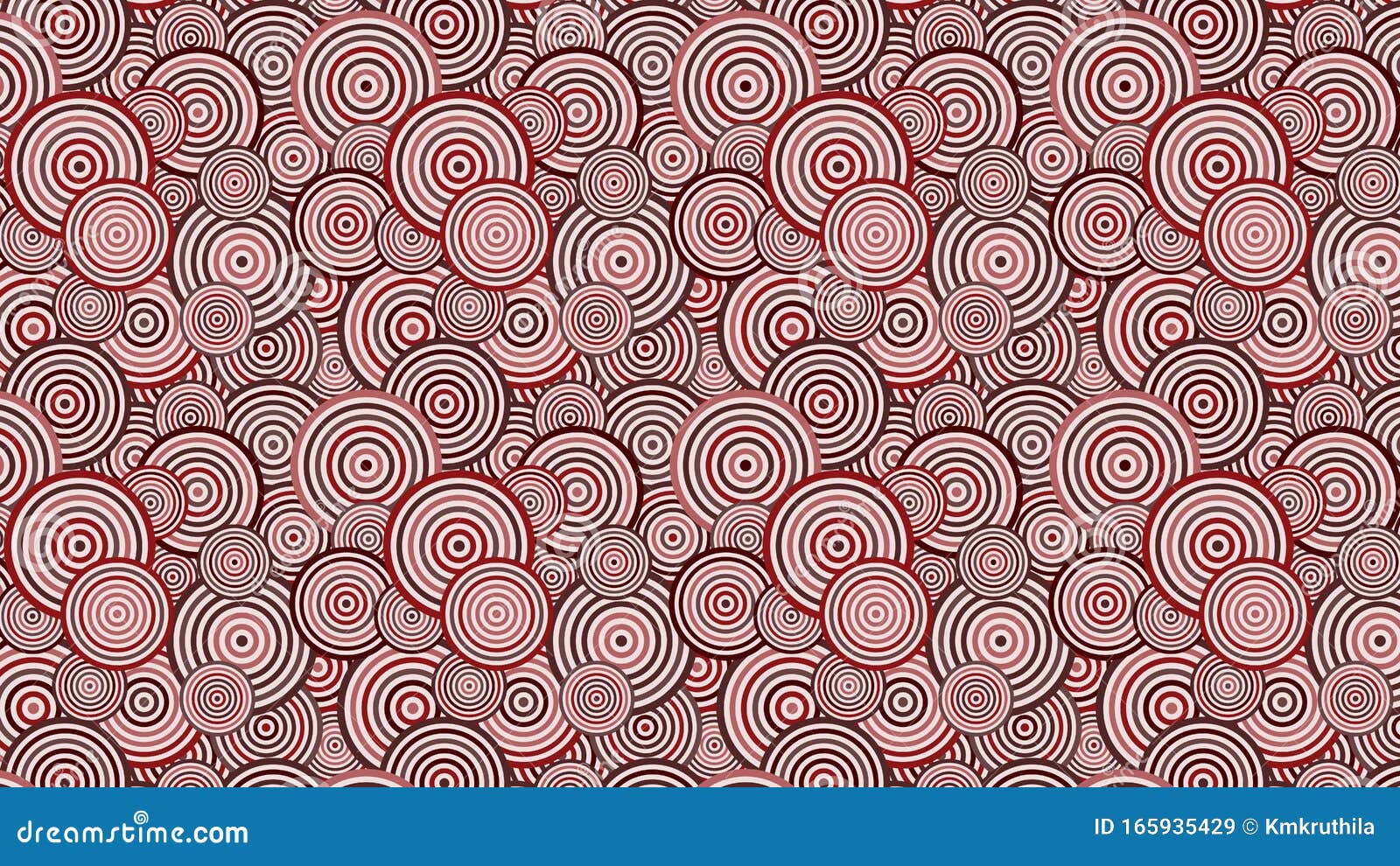 Dark Red Overlapping Concentric Circles Background Pattern Stock Vector ...