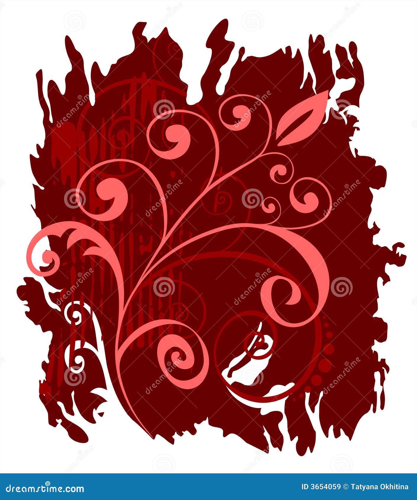 Dark red pattern stock vector. Illustration of paint, fantasy - 3654059