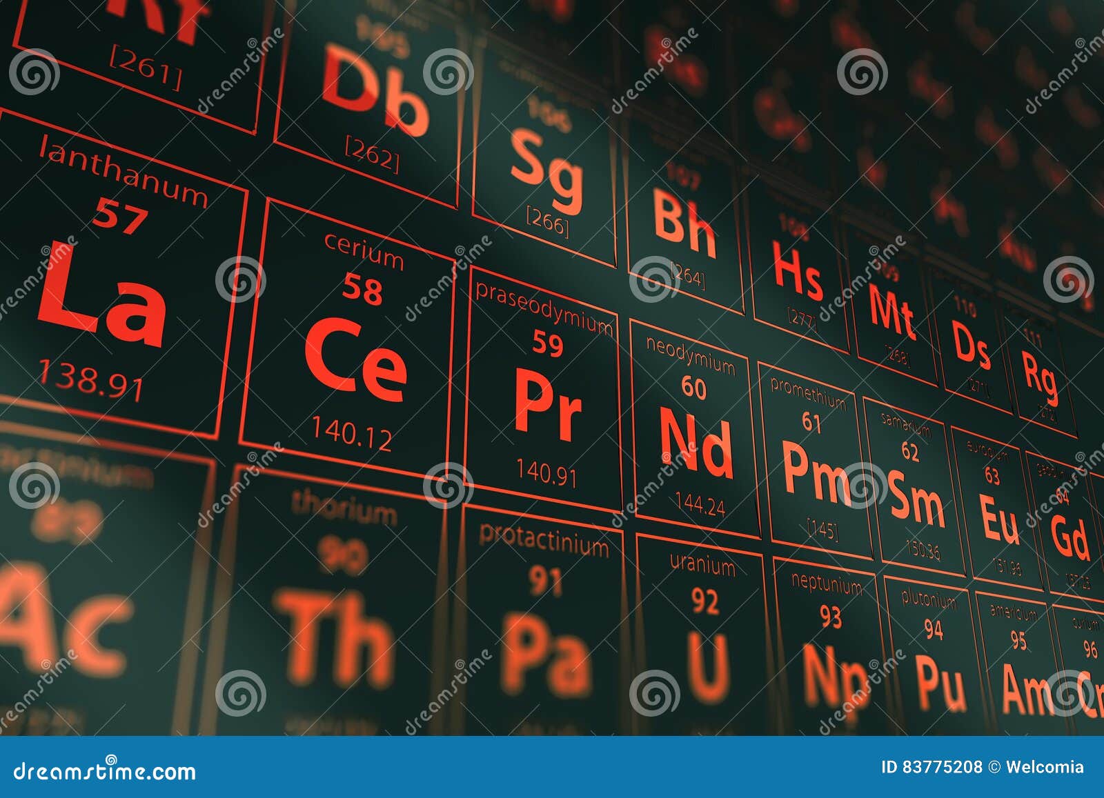Dark Red Periodic Table stock photo. Image of adult, calcium - 83775208