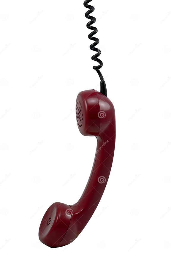 Dark red phone receiver stock photo. Image of phone, network - 16965768