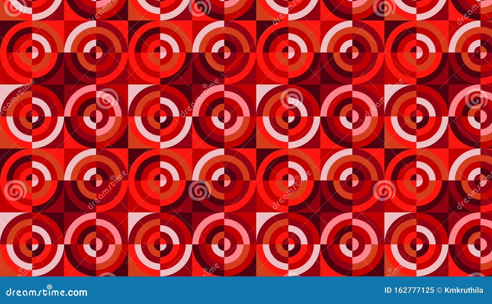 Dark Red Quarter Circles Pattern Background Vector Illustration Stock ...