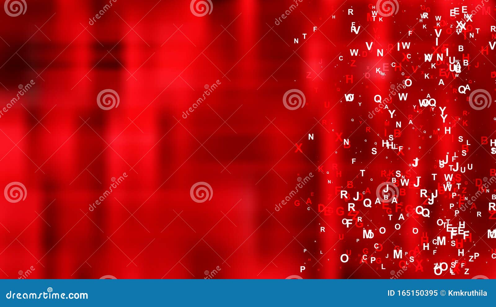 Dark Red Random Letters Background Vector Stock Vector - Illustration ...