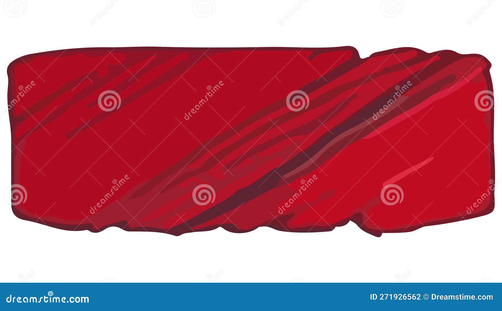 Dark Red Rectangular Shape with Diagonal Brush Strokes in Grunge Style ...