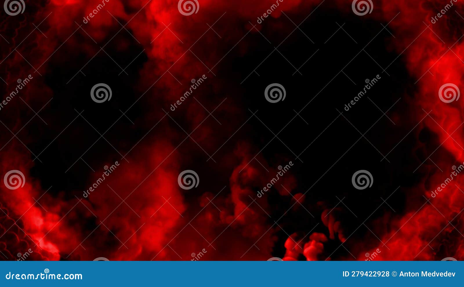Dark Red Smoke or Clouds Frame for Content Background - Abstract 3D ...