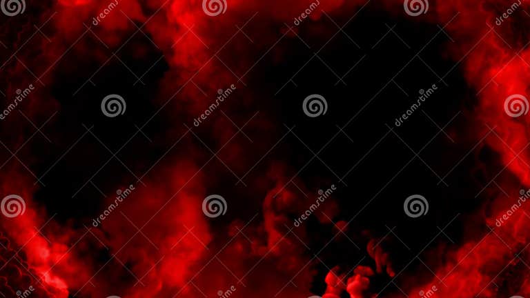 Dark Red Smoke or Clouds Frame for Content Background - Abstract 3D ...