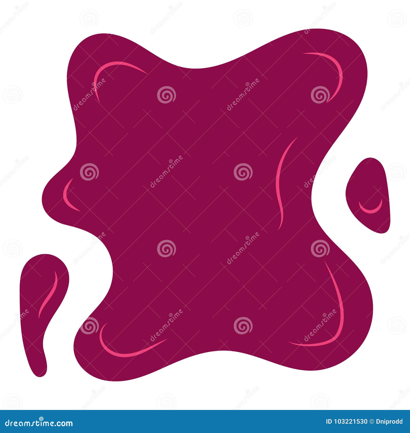 Dark Red Splash on a White Background Stock Vector - Illustration of ...