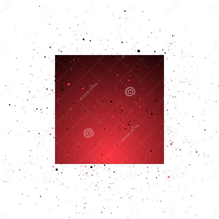 Dark Red Square and Small Dots Abstract Geometric Background Stock ...