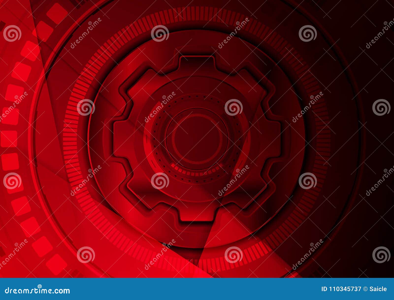 Dark Red Tech Futuristic Abstract Background Stock Vector ...