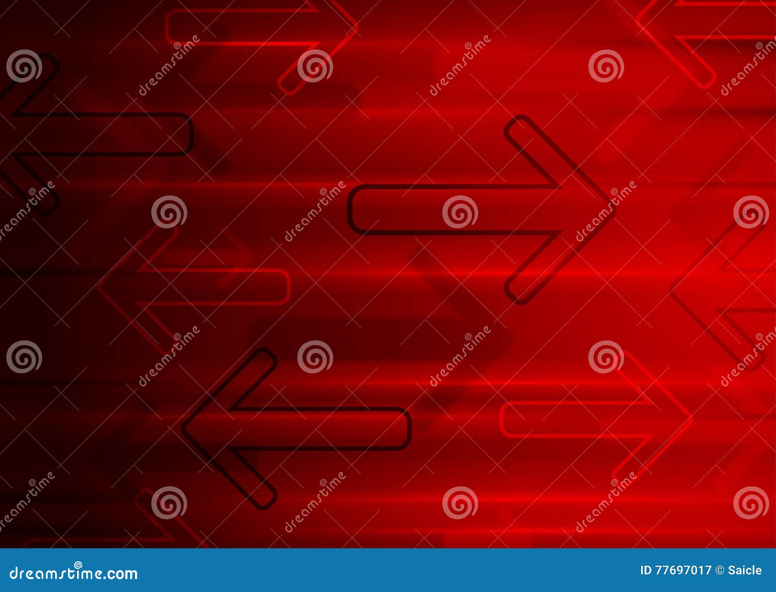 Dark Red Tech Glowing Arrows Background Stock Vector - Illustration of ...