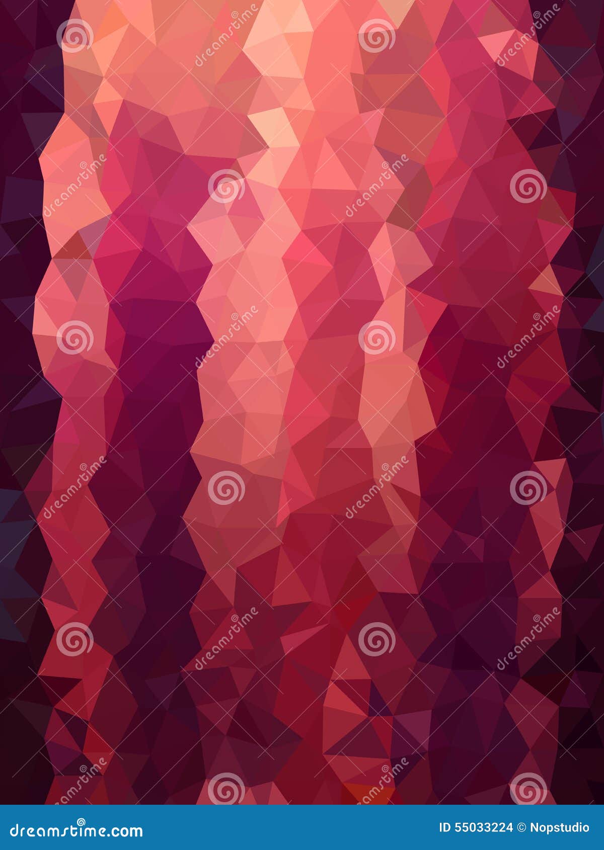 Dark Red Triangles Pattern in Dark Red Frame Stock Vector ...