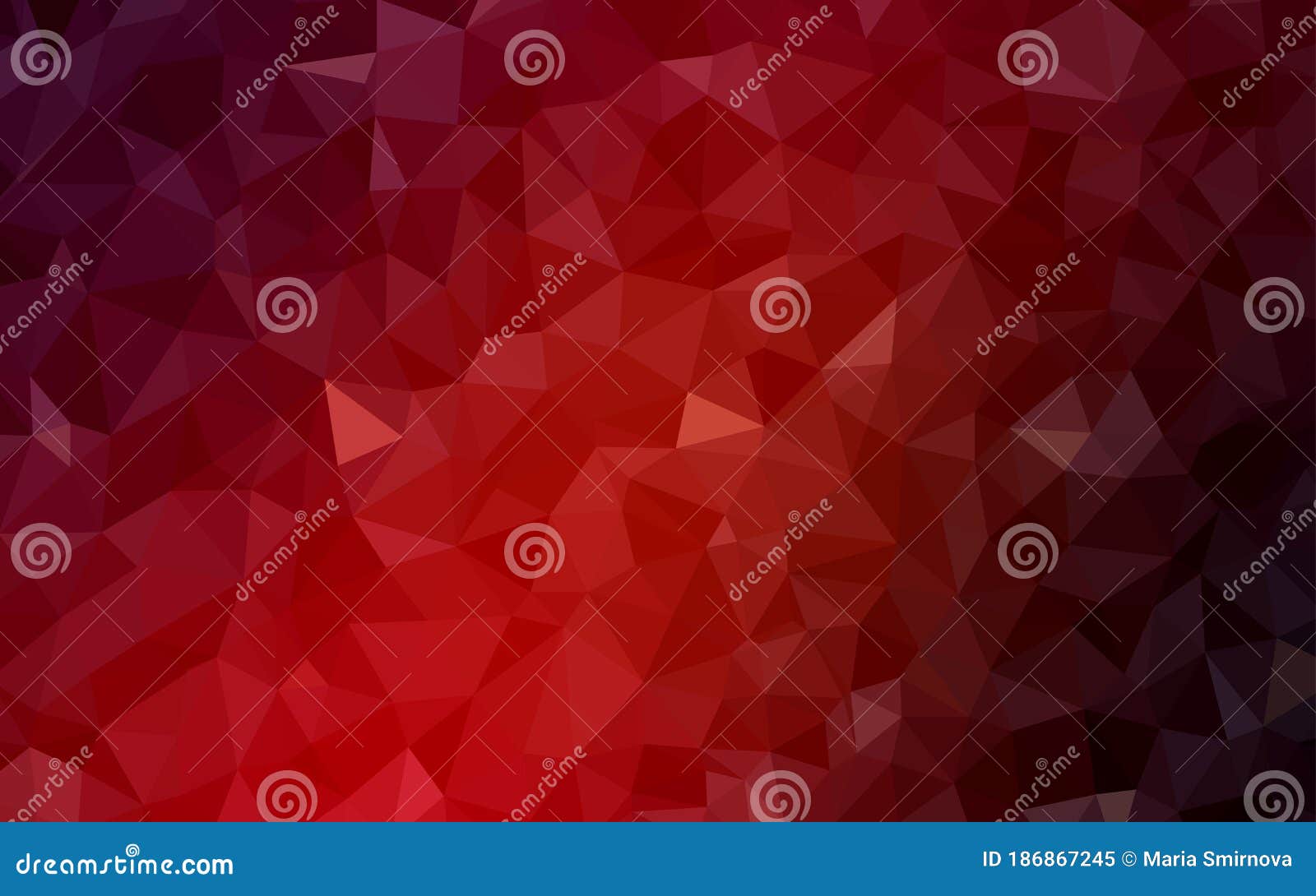 Dark Red Vector Low Poly Background. Stock Vector - Illustration of ...