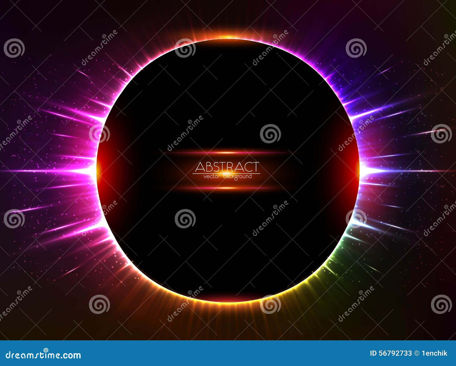 Dark Red Vector Shining Cosmic Ring Stock Vector - Illustration of ...