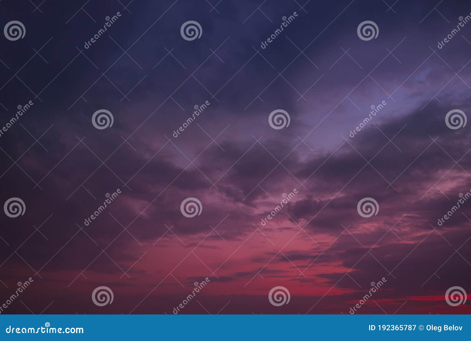 Dark Red-violet Sky at Sunset As a Backdrop Stock Image - Image of ...