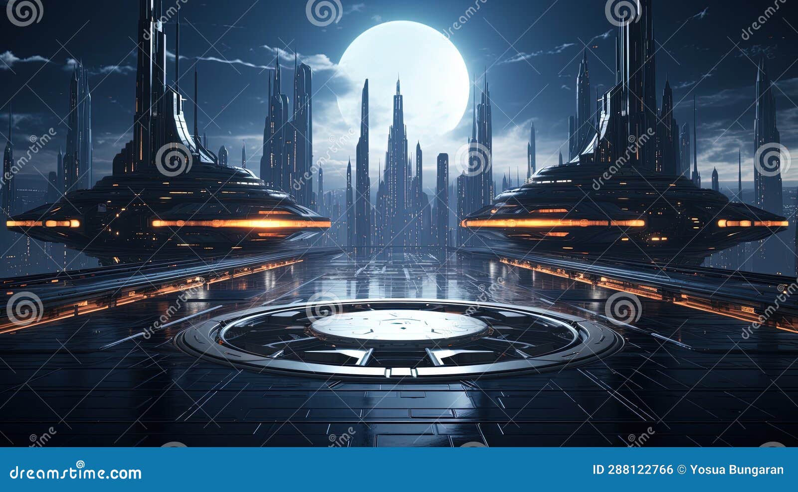 Dark Reflections of the Future, Digital Art Illustration, Generative AI ...