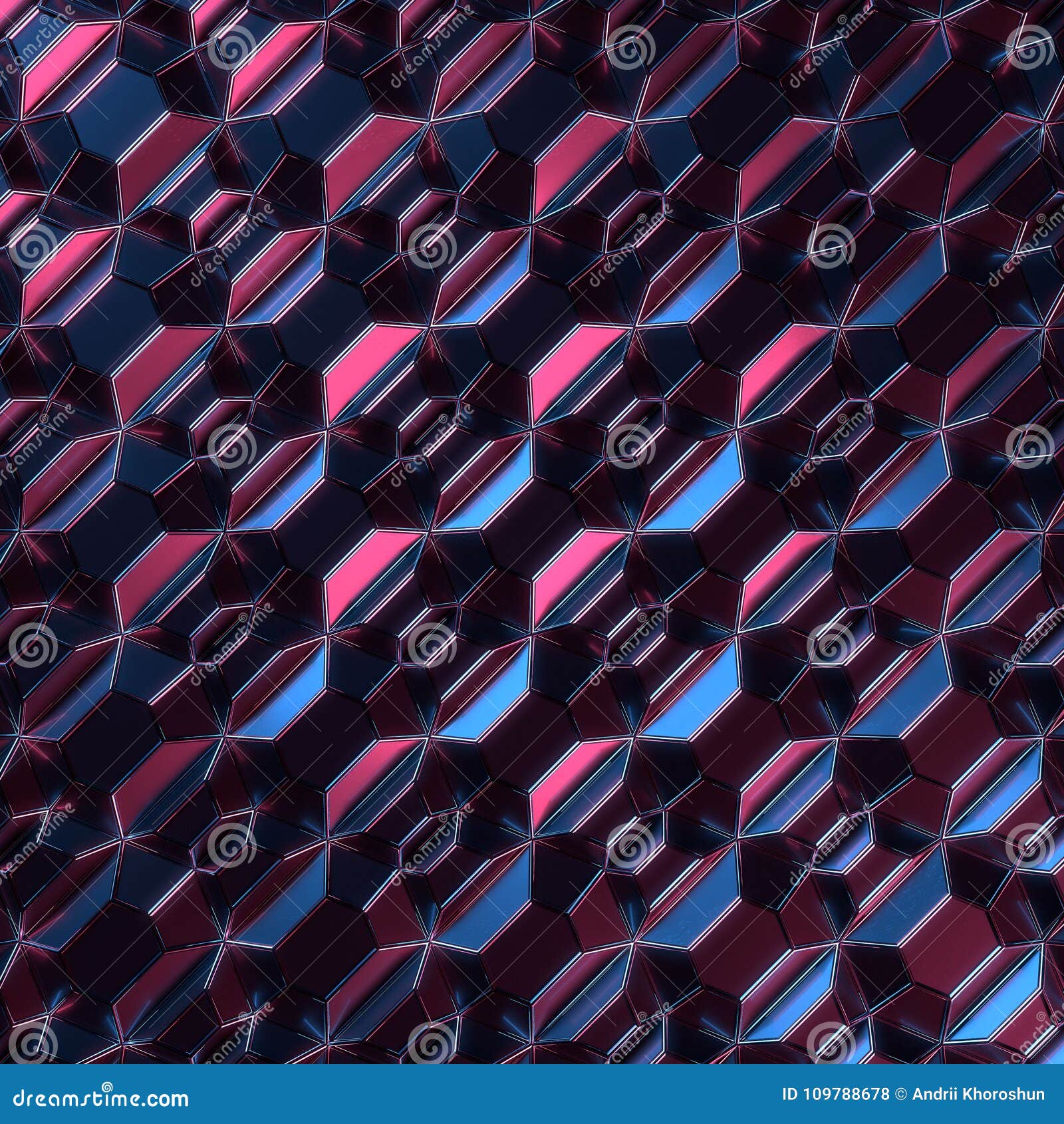 Dark Reflective Metallic Abstract Surface Pattern. 3d Rendering Stock ...