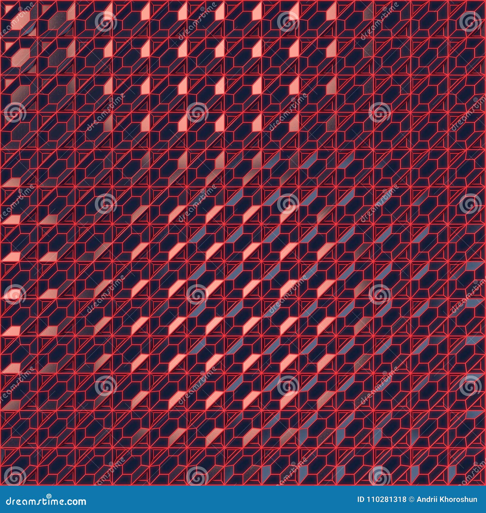 Dark Reflective Metallic Abstract Surface Pattern. 3d Rendering Stock ...