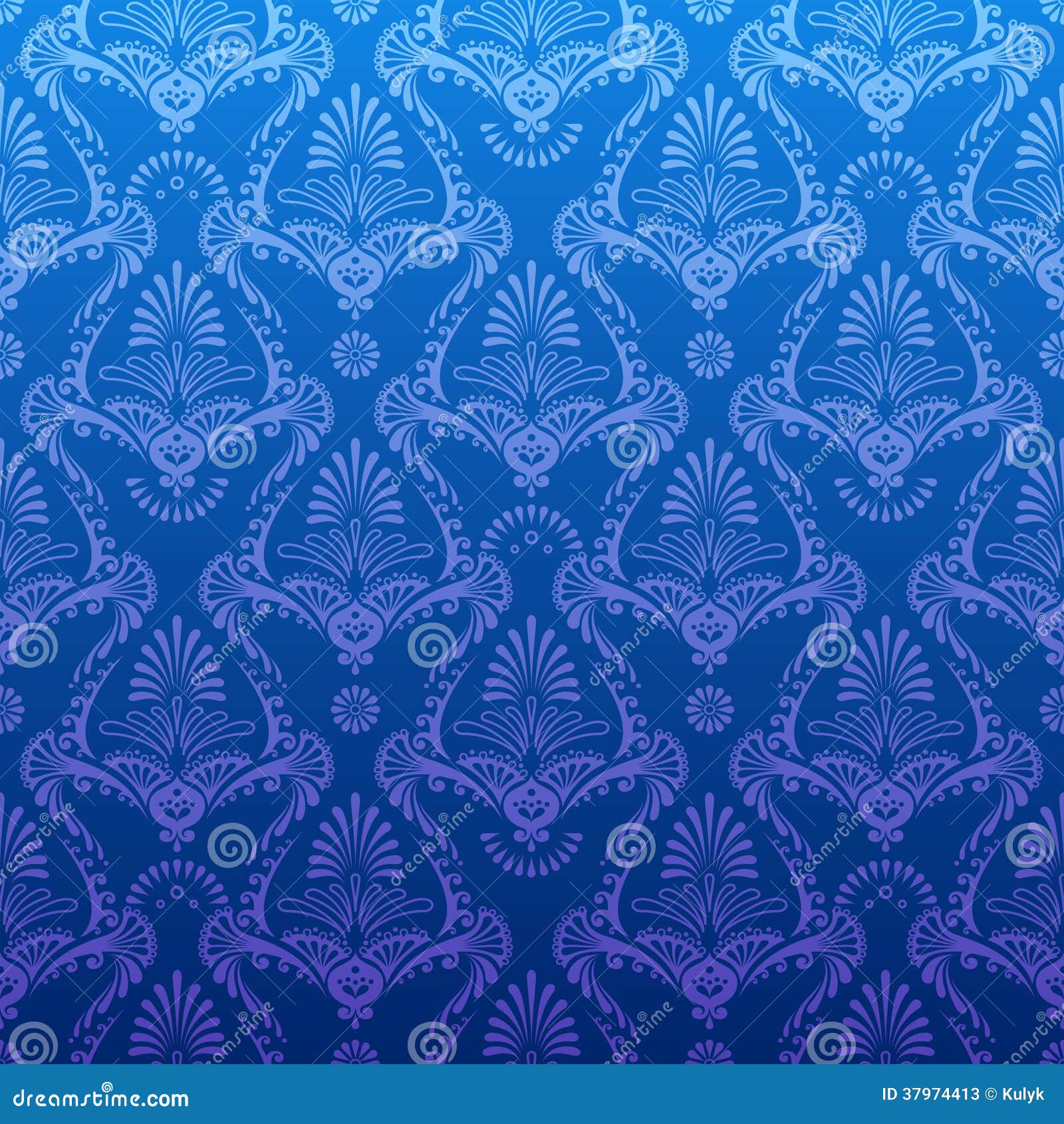 Dark Repeating Pattern in Vintage Style Stock Vector - Illustration of ...