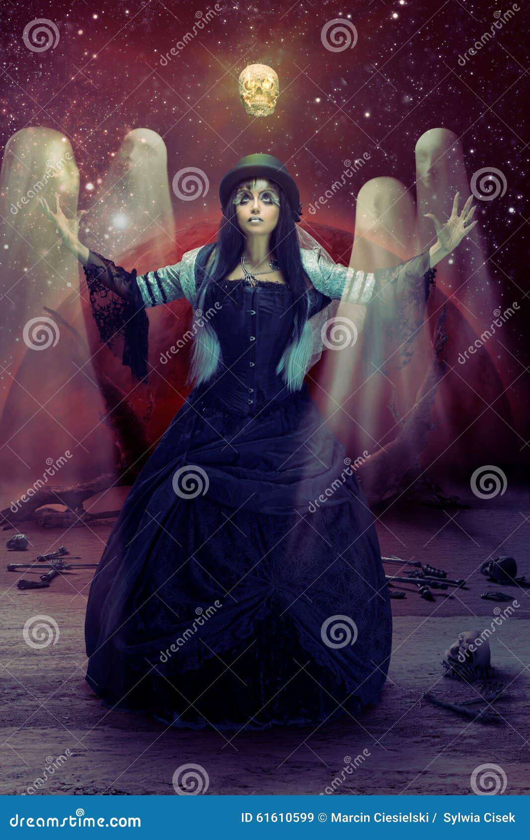 Dark ritual stock image. Image of witch, ritual, summoning - 61610599