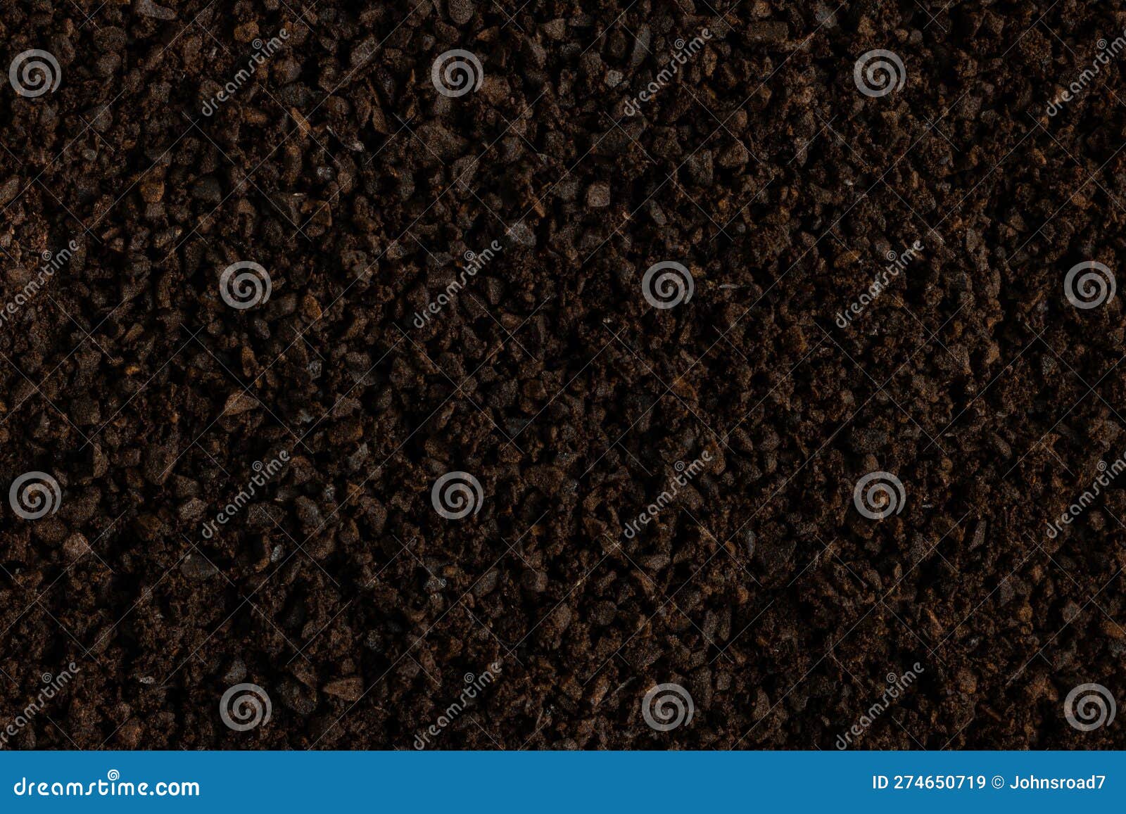 Dark Roast Coffee Grounds Background Stock Image - Image of ingredient ...