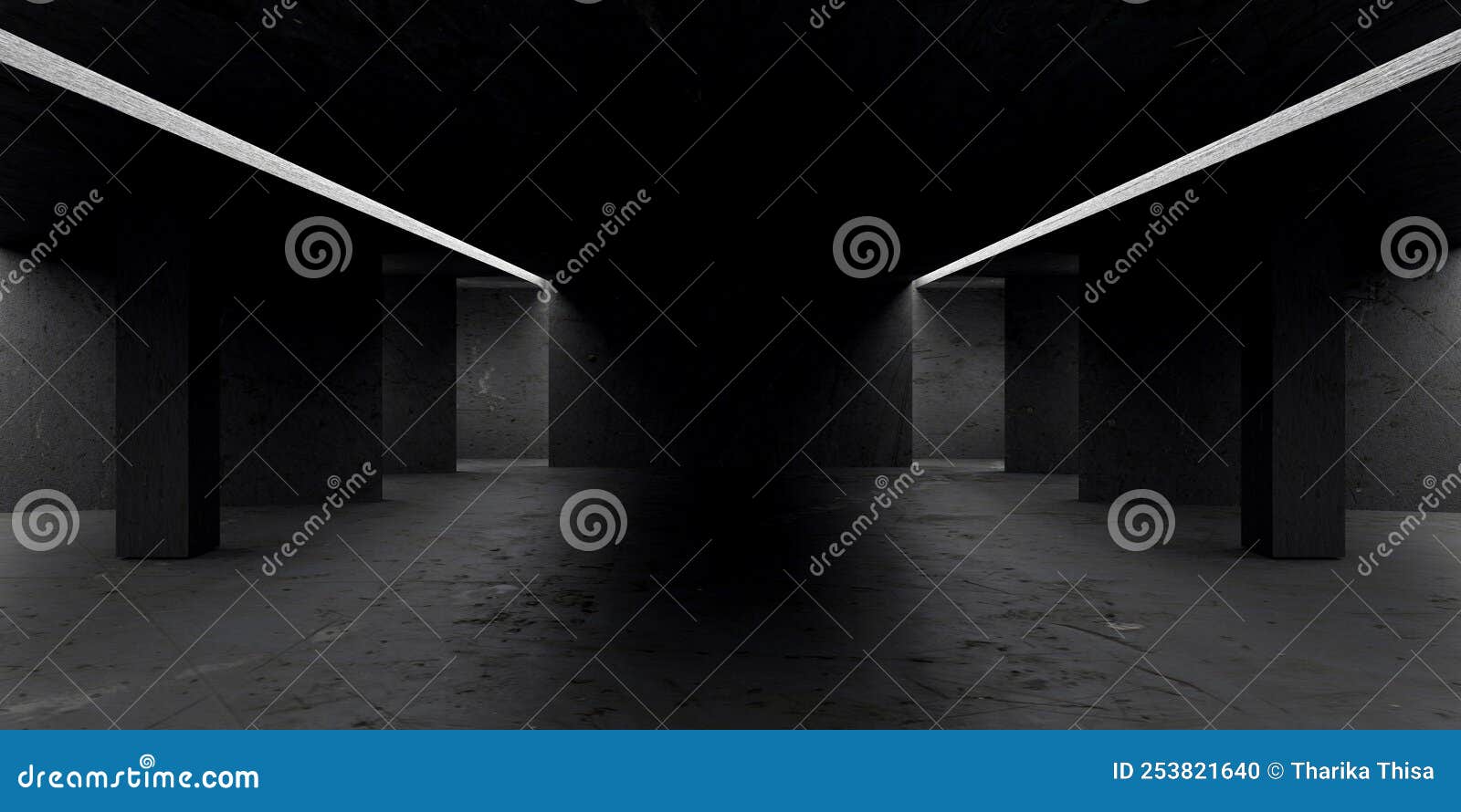 Dark Room Stock Illustration Illustration Of Copy Hall 253821640