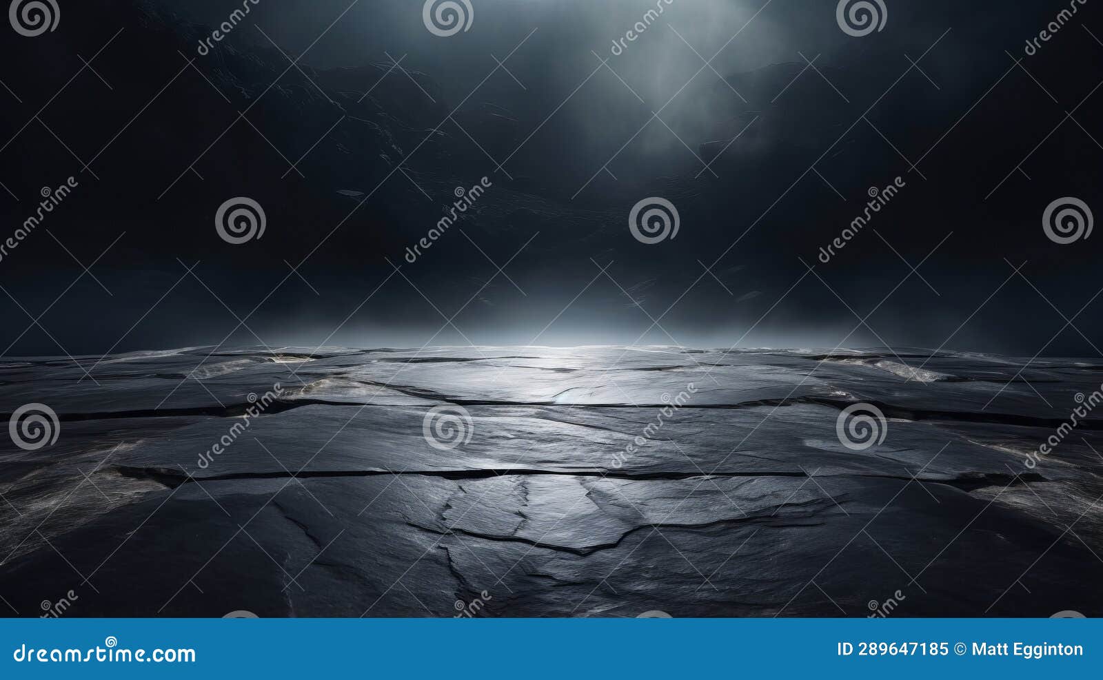 Photo of a Dimly Lit Room with a Single Beam of Light Shining Down from ...