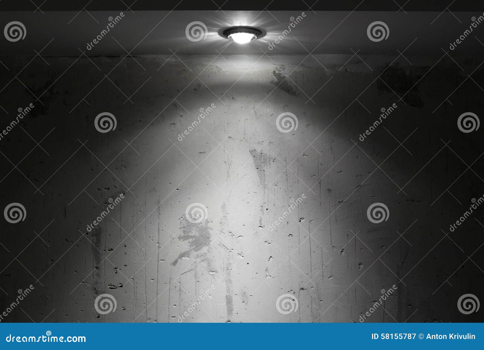 Dark room with spot light stock image. Image of gray - 58155787