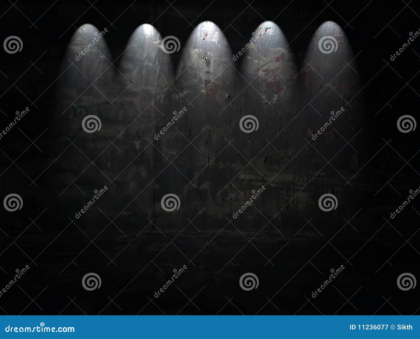 Dark Room with Spotlights stock image. Image of outdoor - 11236077
