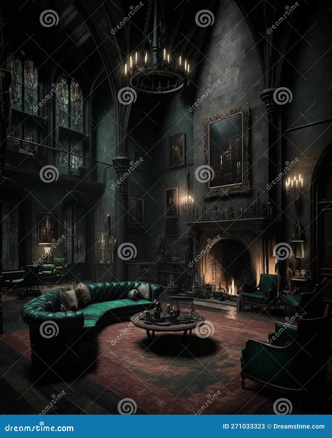 The Dark Room of the Vampire Diaries Stock Image - Image of estate ...