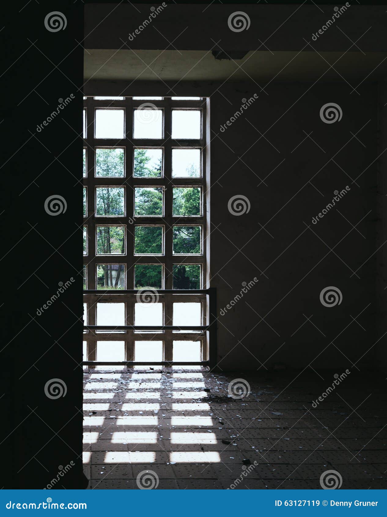 Dark room with window stock image. Image of interior - 63127119