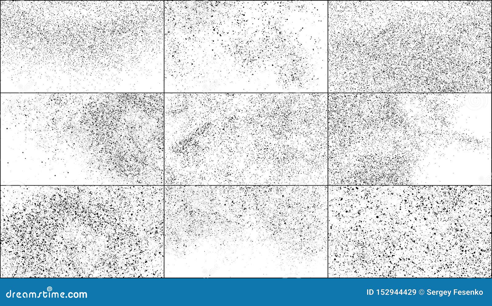Dark Rough Noise Particles. Set Vector Elements Stock Vector ...