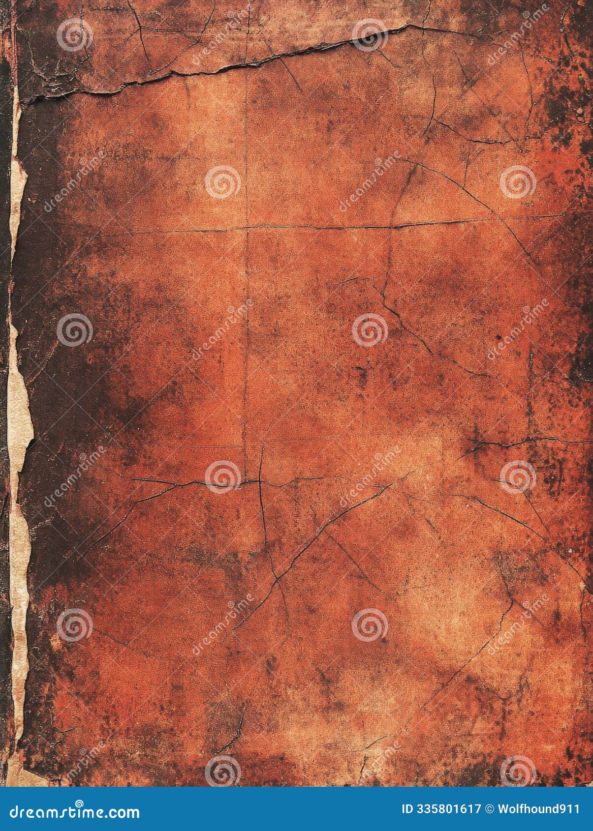 A Dark Rust-red Vintage Paper with a Gritty, Rough Texture, Covered in ...