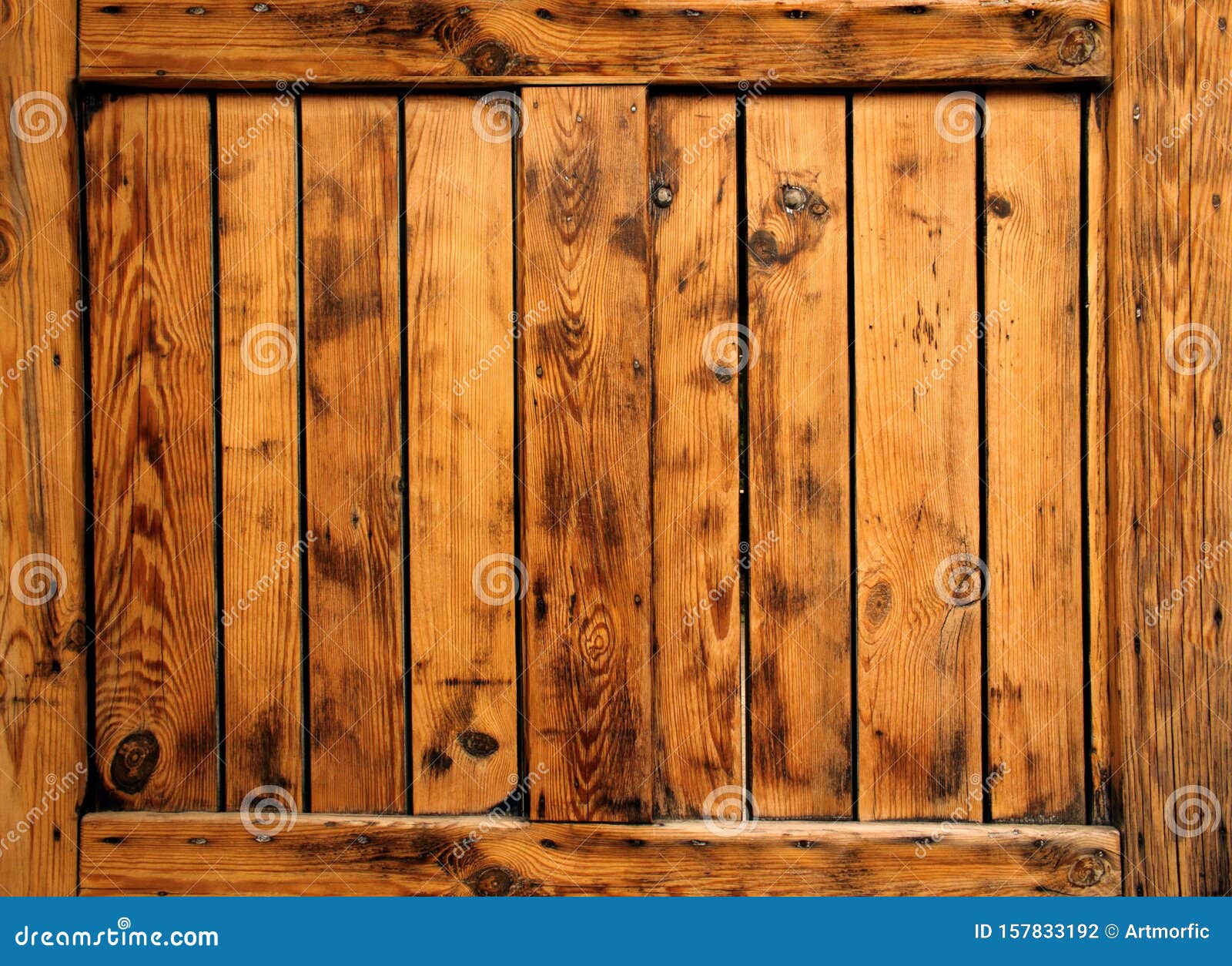 Dark Rustic Brown Wood Plank Frame Background Stock Photo - Image of ...
