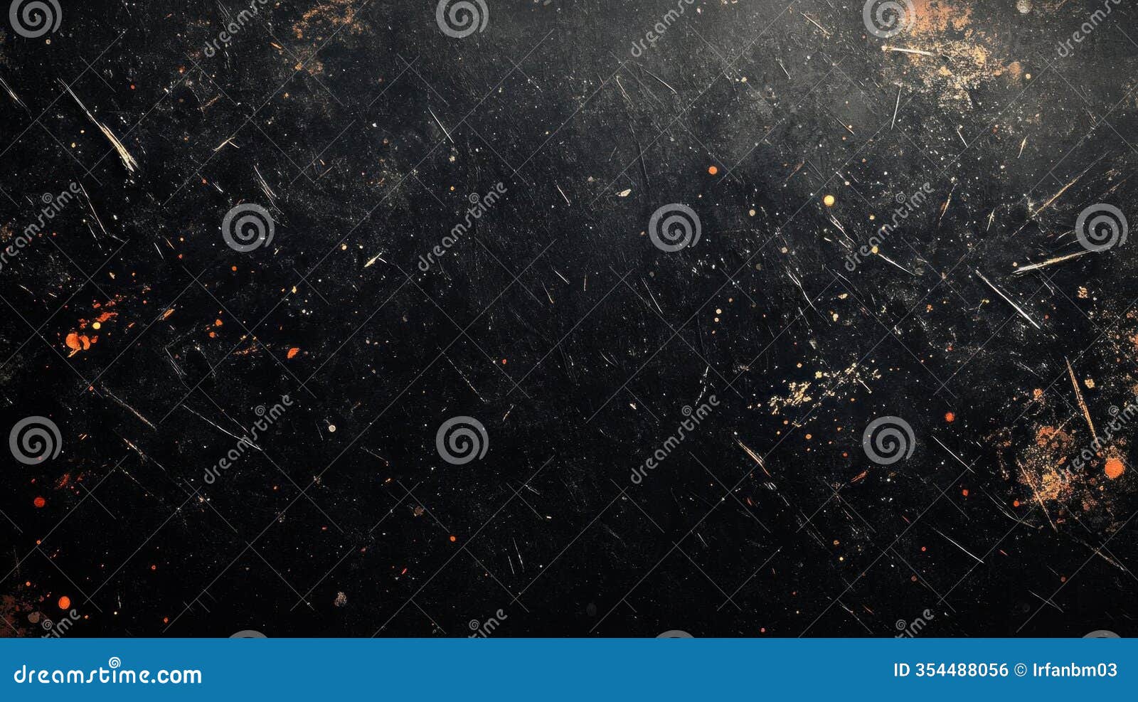 Dark Scratched Surface with Rust and Paint Splatter Stock Illustration ...