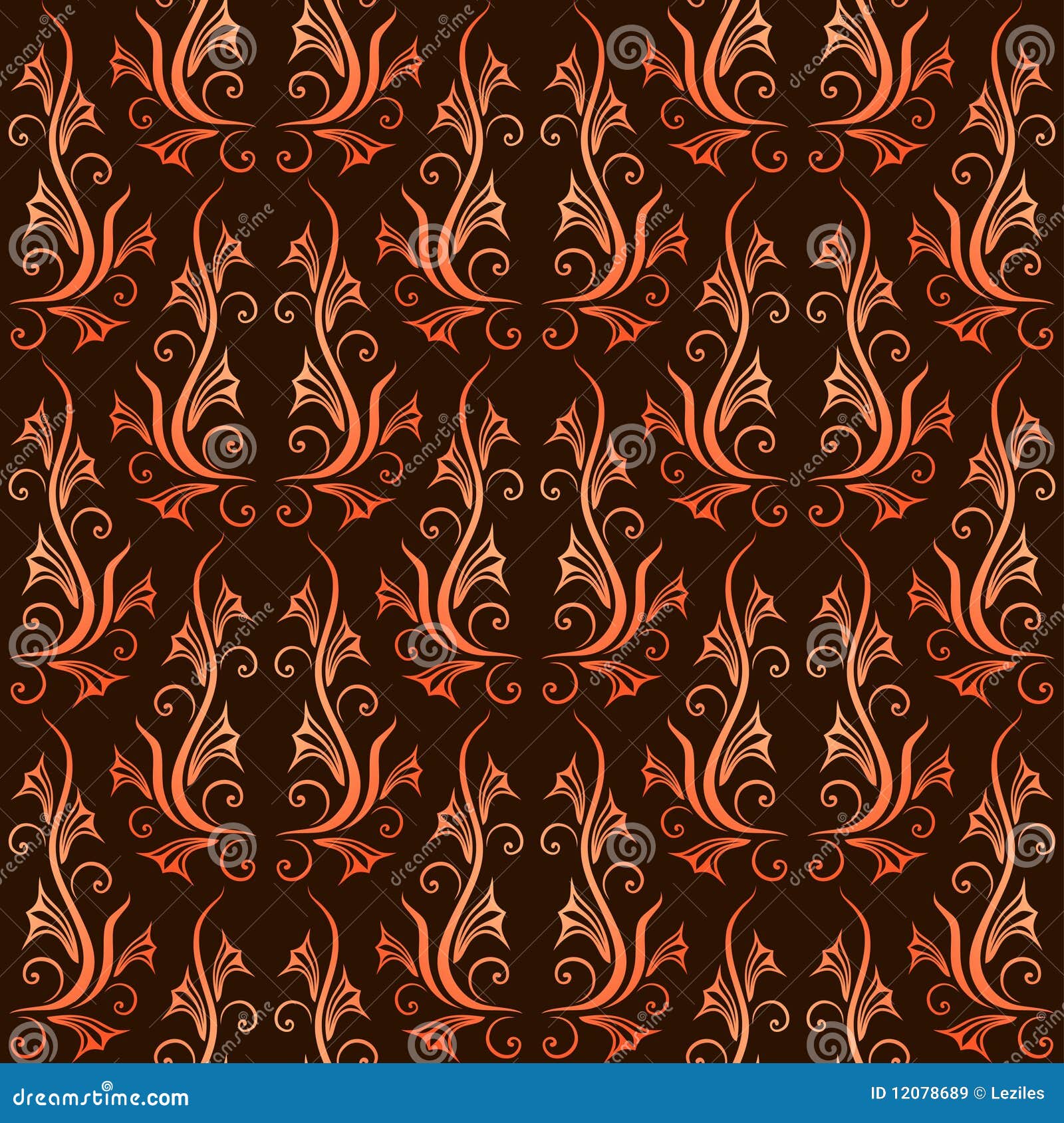 Dark seamless pattern stock vector. Illustration of stylization - 12078689