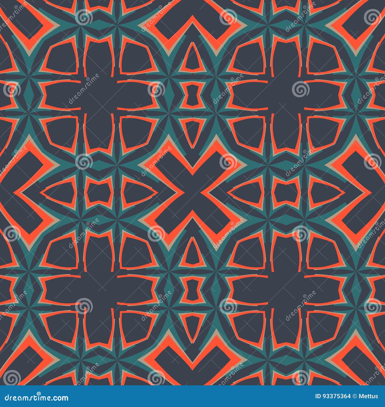 Dark SeamlessGeometry Pattern Vector Tileable Background Design in ...