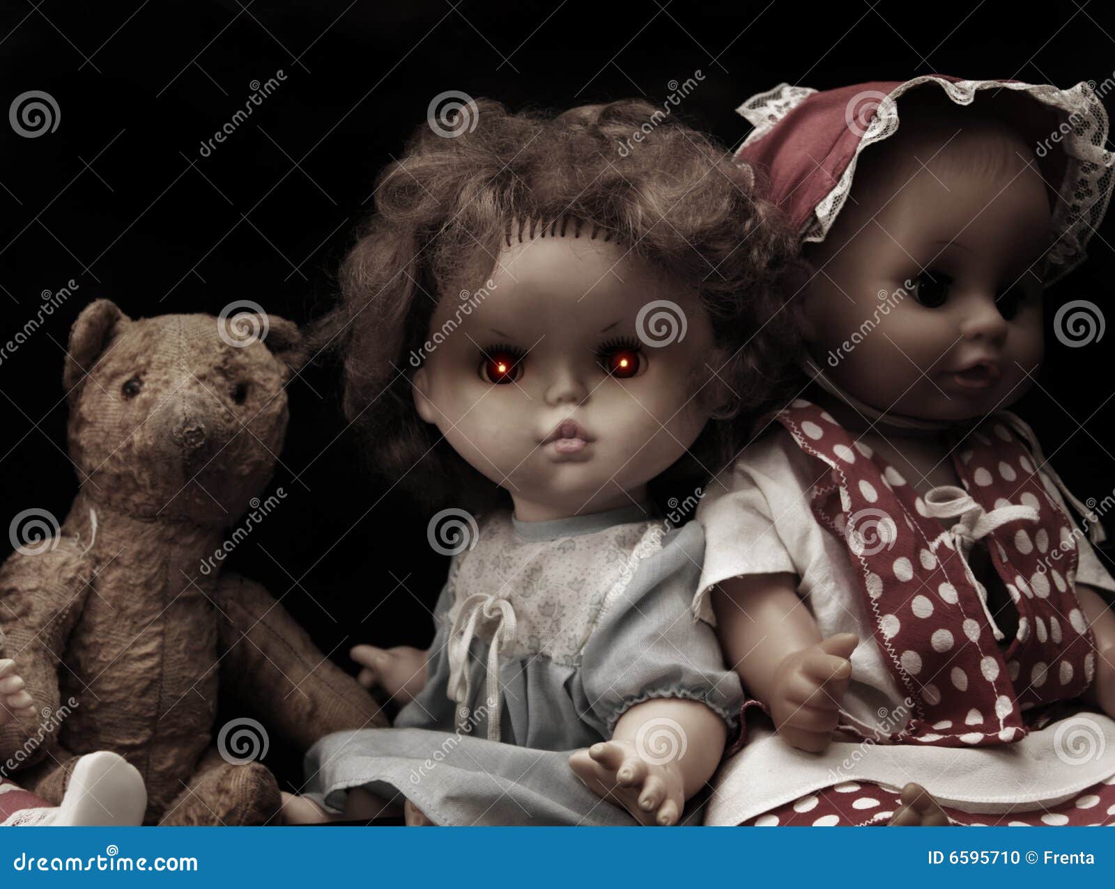Dark Series - Vintage Spooky Doll Stock Photo - Image of murderer, kill ...