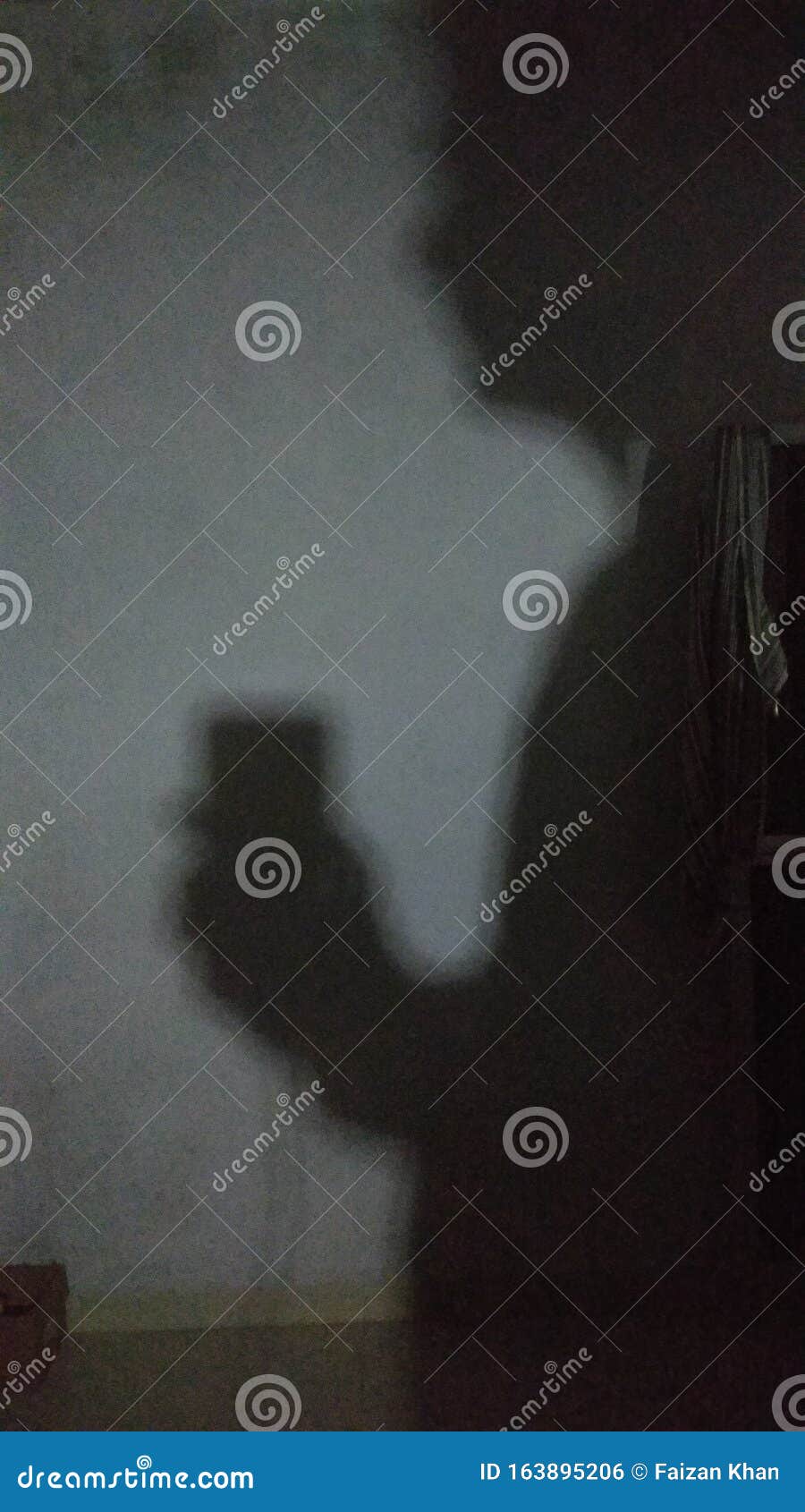 Dark Shadow of a Man stock photo. Image of light, darkness - 163895206