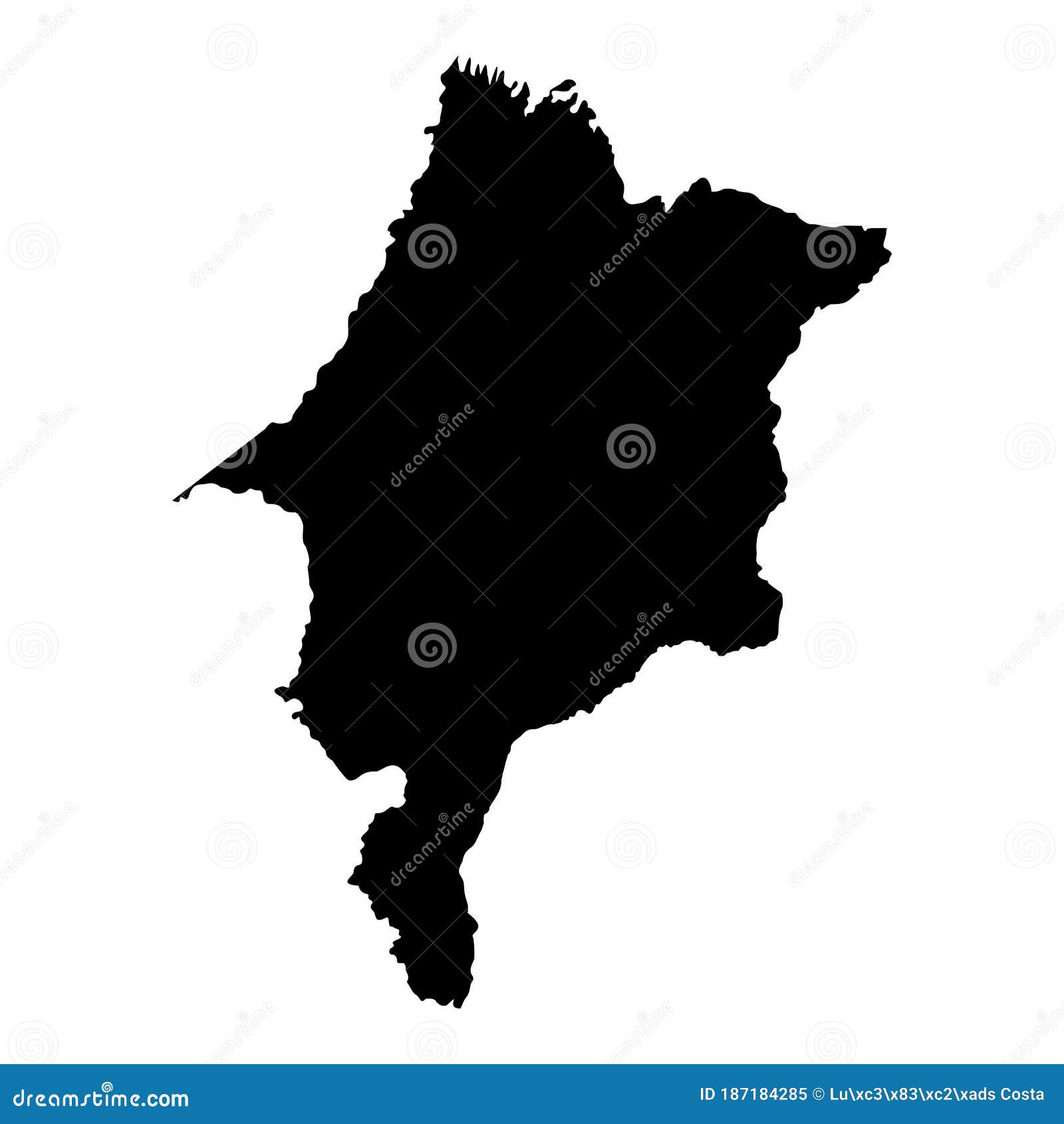 Maranhao State map stock illustration. Illustration of detailed - 187184285
