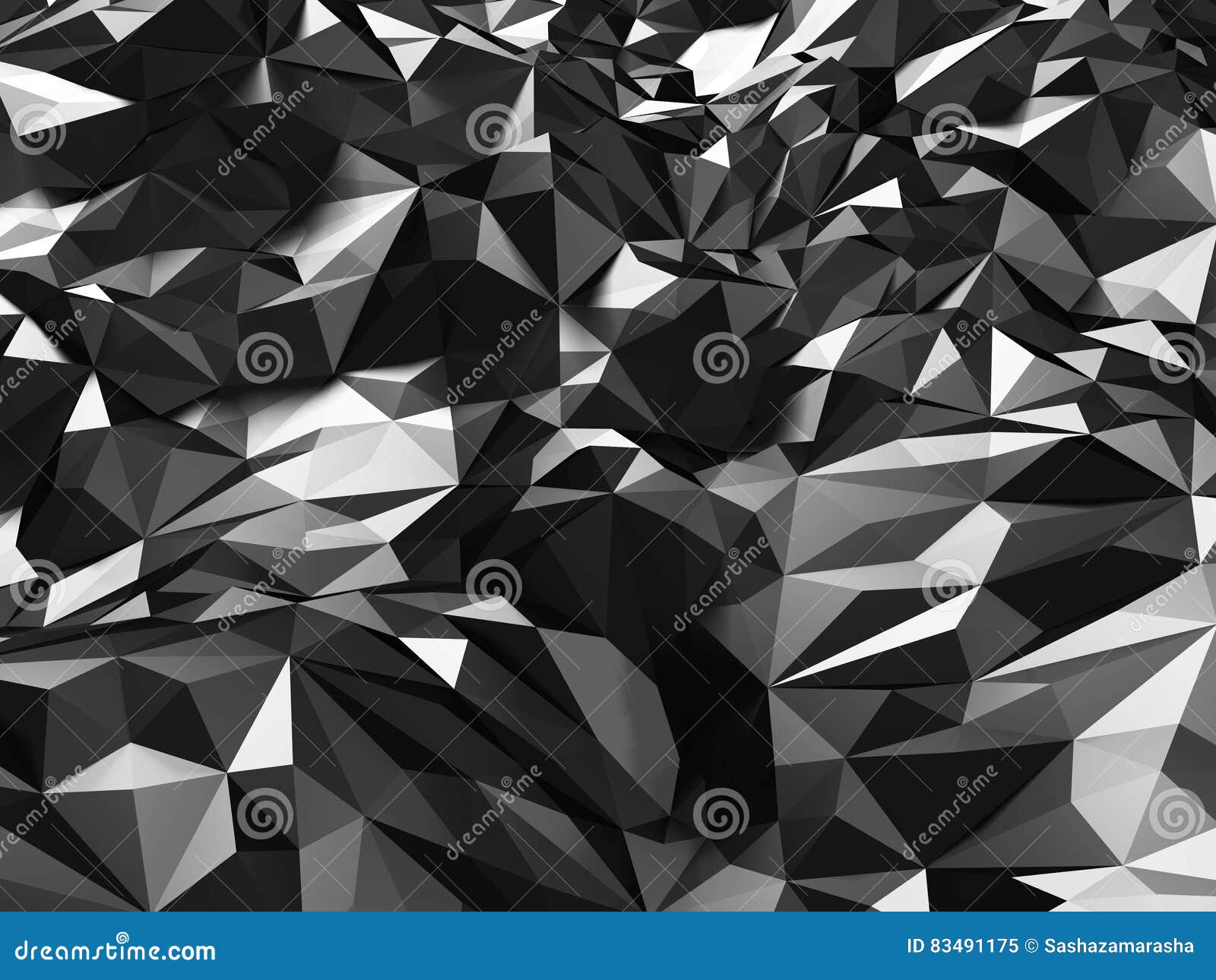Dark Silver Metallic Chaotic Poligon Chaotic Design Background Stock ...