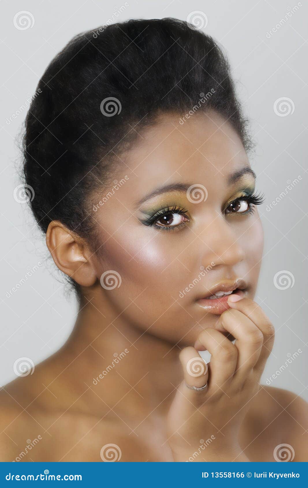 Dark skinned beauty stock photo. Image of face, expression - 13558166
