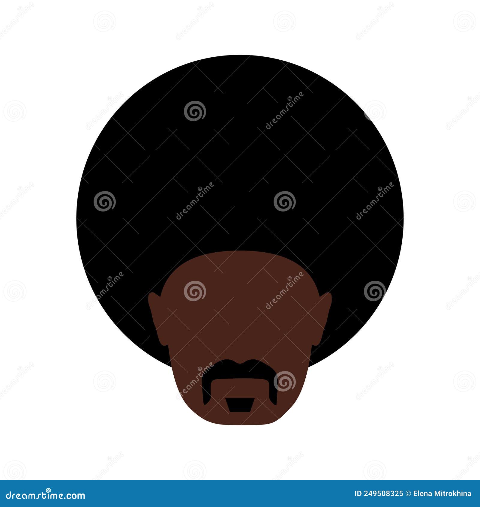 A Dark Skinned Man With An African Hairstyle The Avatar Of An African