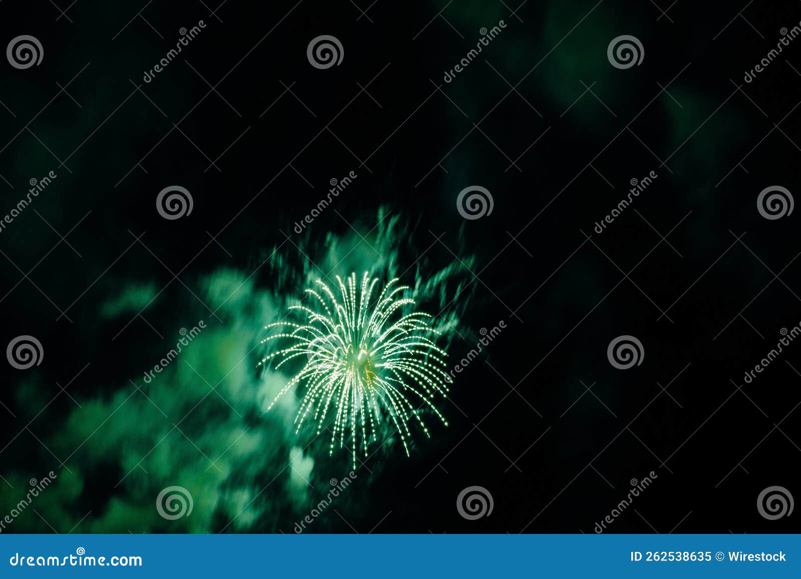 Sky with Colorful Firework Blast Stock Image - Image of festive ...