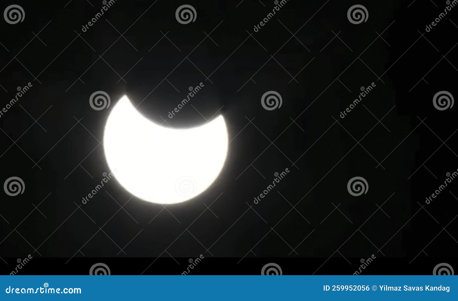 Dark sky and solar eclipse stock photo. Image of moody - 259952056