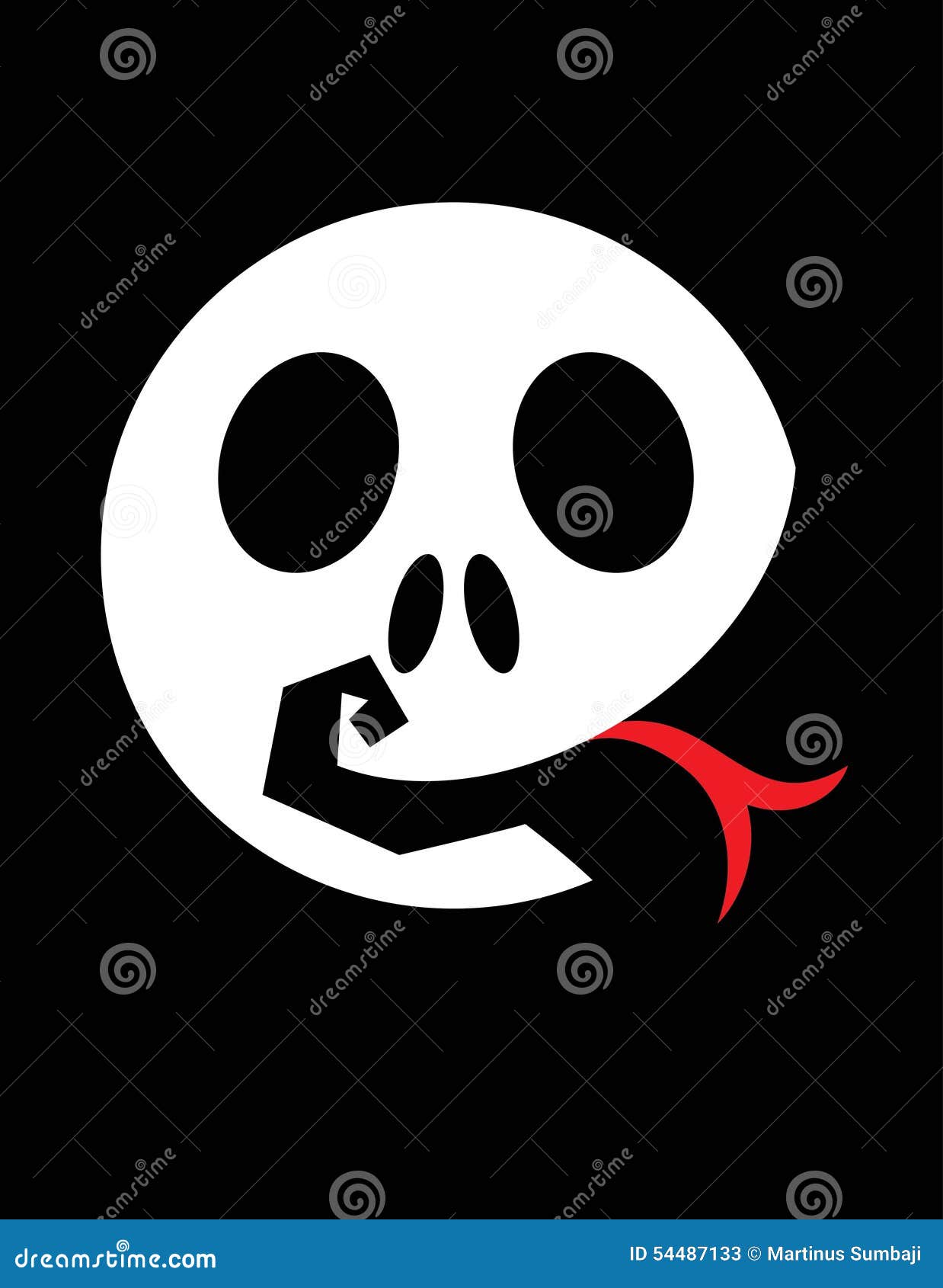 Dark Smile stock vector. Illustration of icon, cool, face - 54487133
