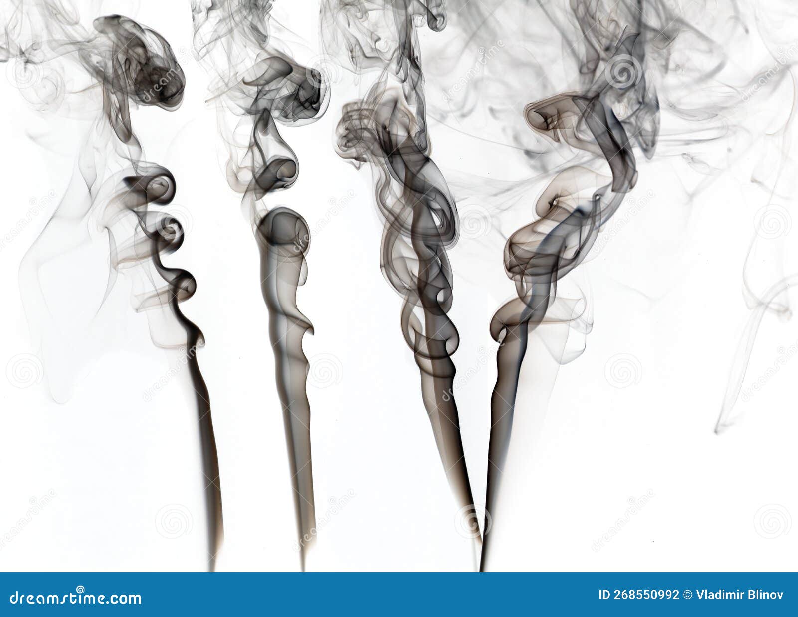 Dark Smoke on a White Background Stock Photo - Image of danger ...