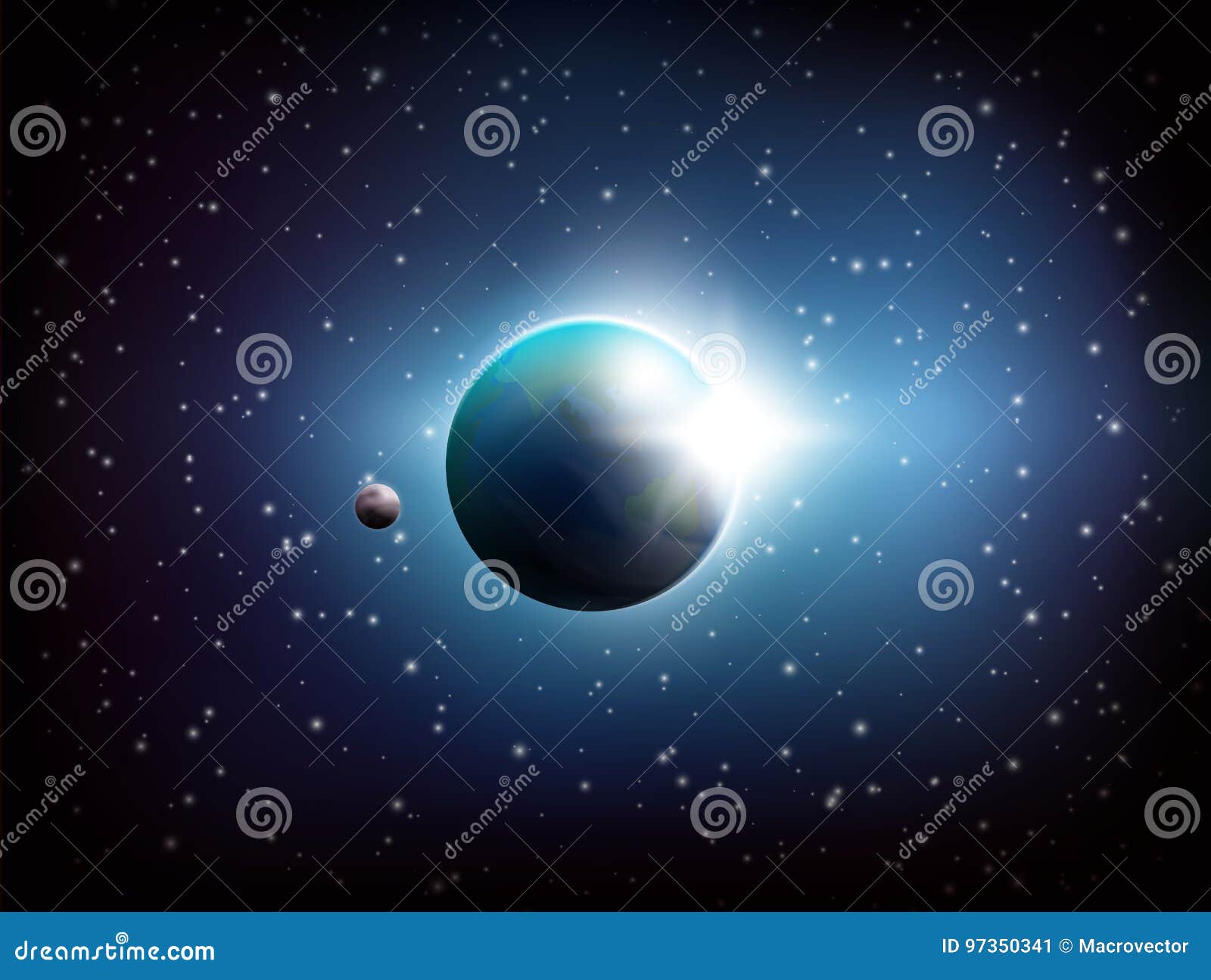 Dark Space Background stock vector. Illustration of colored - 97350341