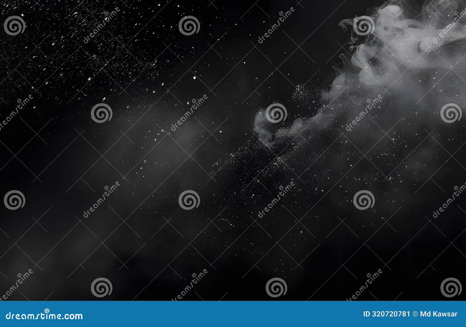 Dark Space Dust Particles Cinematic Background Stock Illustration ...