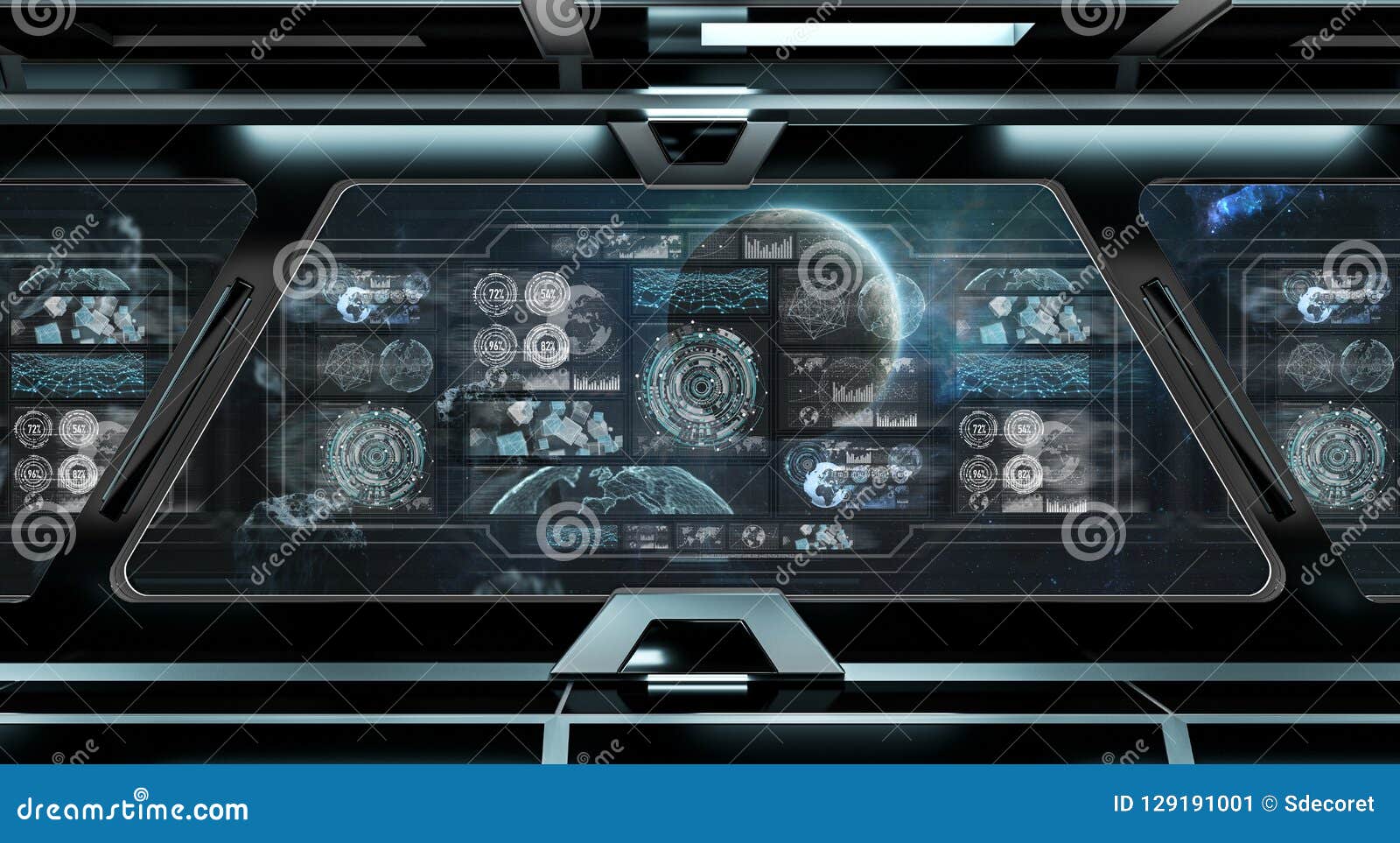 Spaceship control panel poster - netery