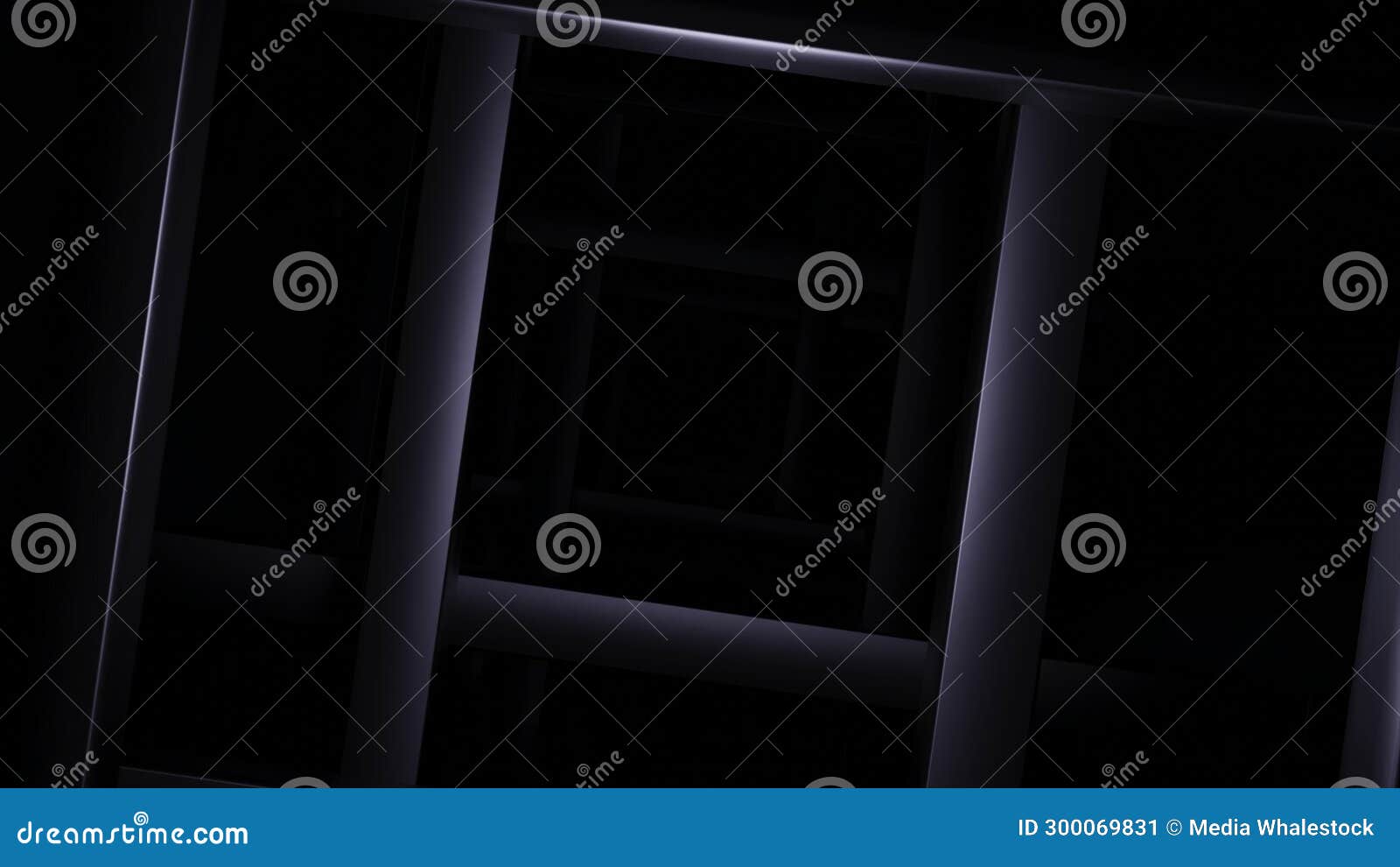 Dark Square Tunnel with Light Shadows. Design. Square Tunnel with ...